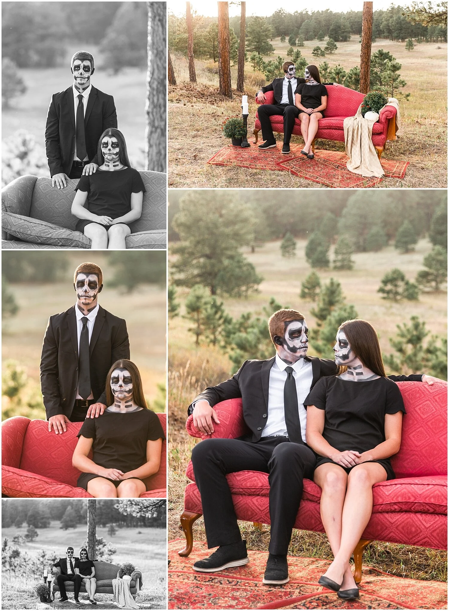 Spooky Halloween Couples Session in Elbert, Colorado — Colorado Wedding ...