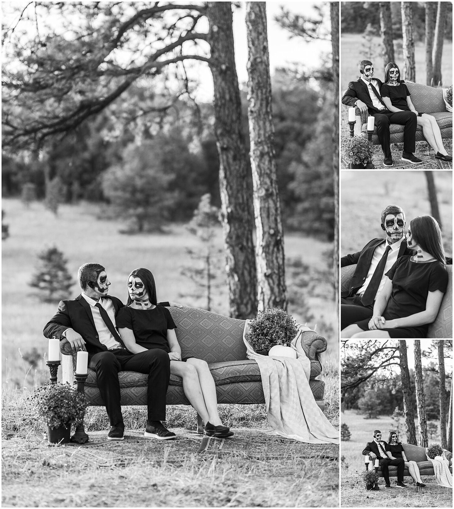 Spooky Halloween Couples Session in Elbert, Colorado — Colorado Wedding ...