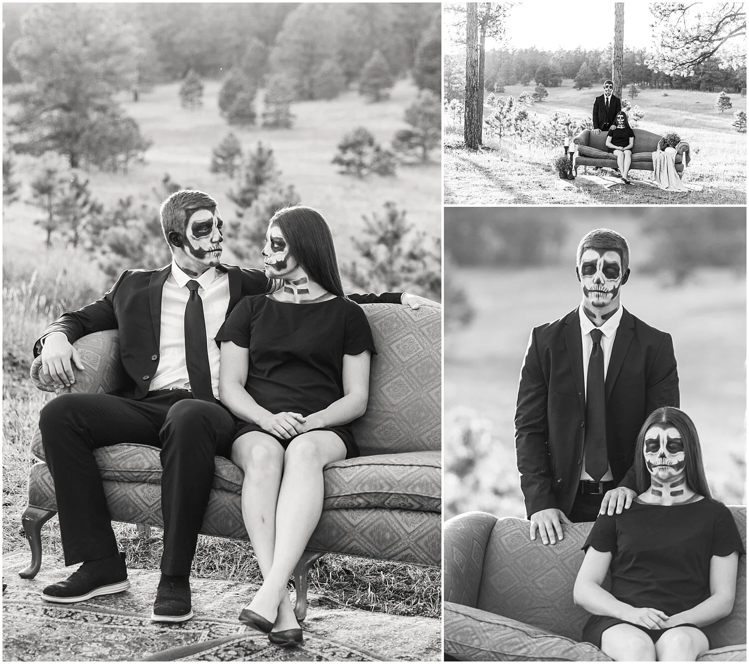 Spooky Halloween Couples Session in Elbert, Colorado — Colorado Wedding ...