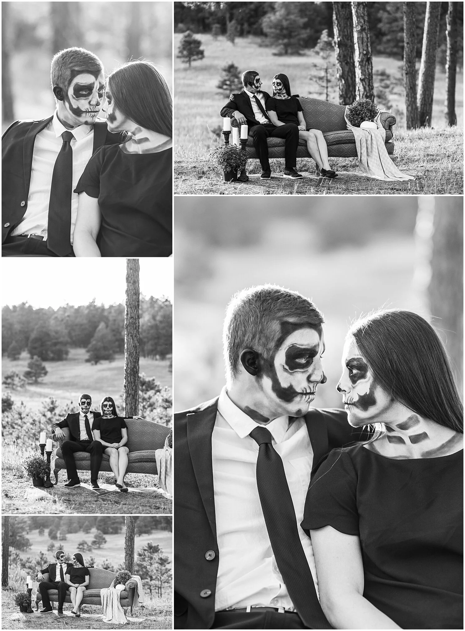 Spooky Halloween Couples Session in Elbert, Colorado — Colorado Wedding ...