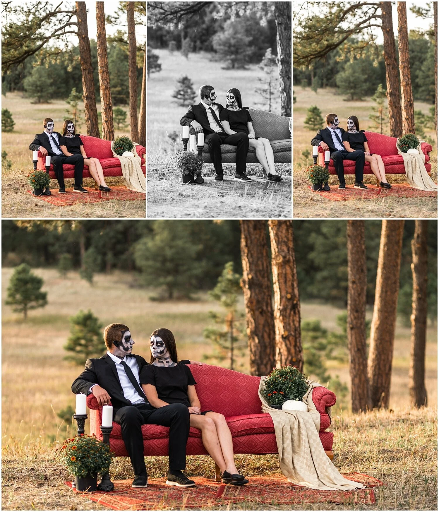 Spooky Halloween Couples Session in Elbert, Colorado — Colorado Wedding ...