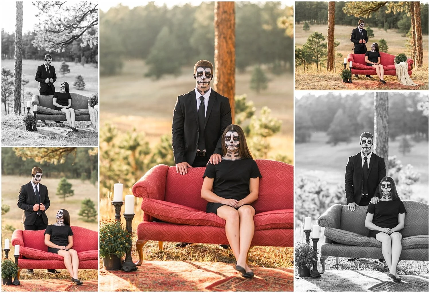 Spooky Halloween Couples Session in Elbert, Colorado — Colorado Wedding ...