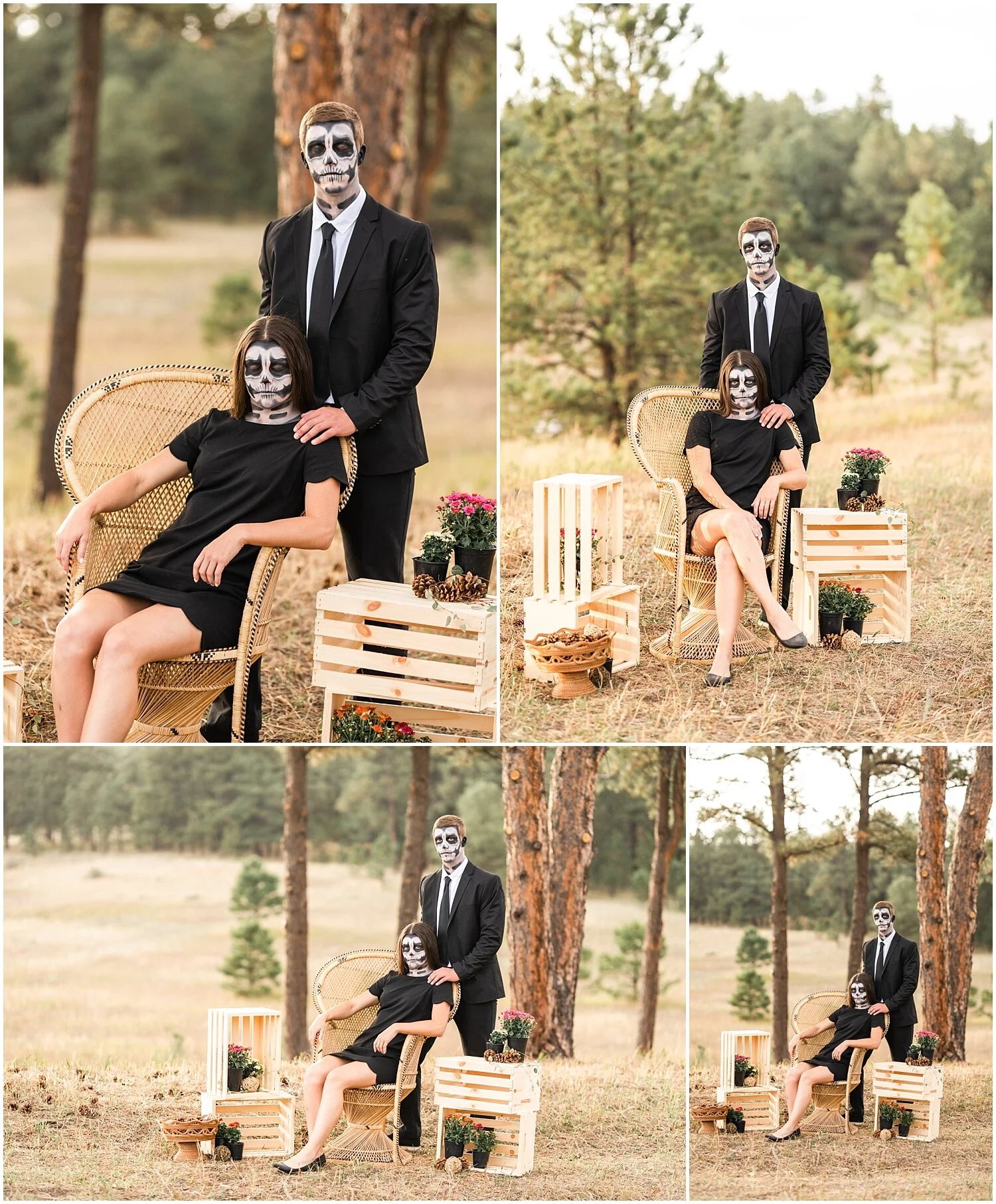 Spooky Halloween Couples Session in Elbert, Colorado — Colorado Wedding ...