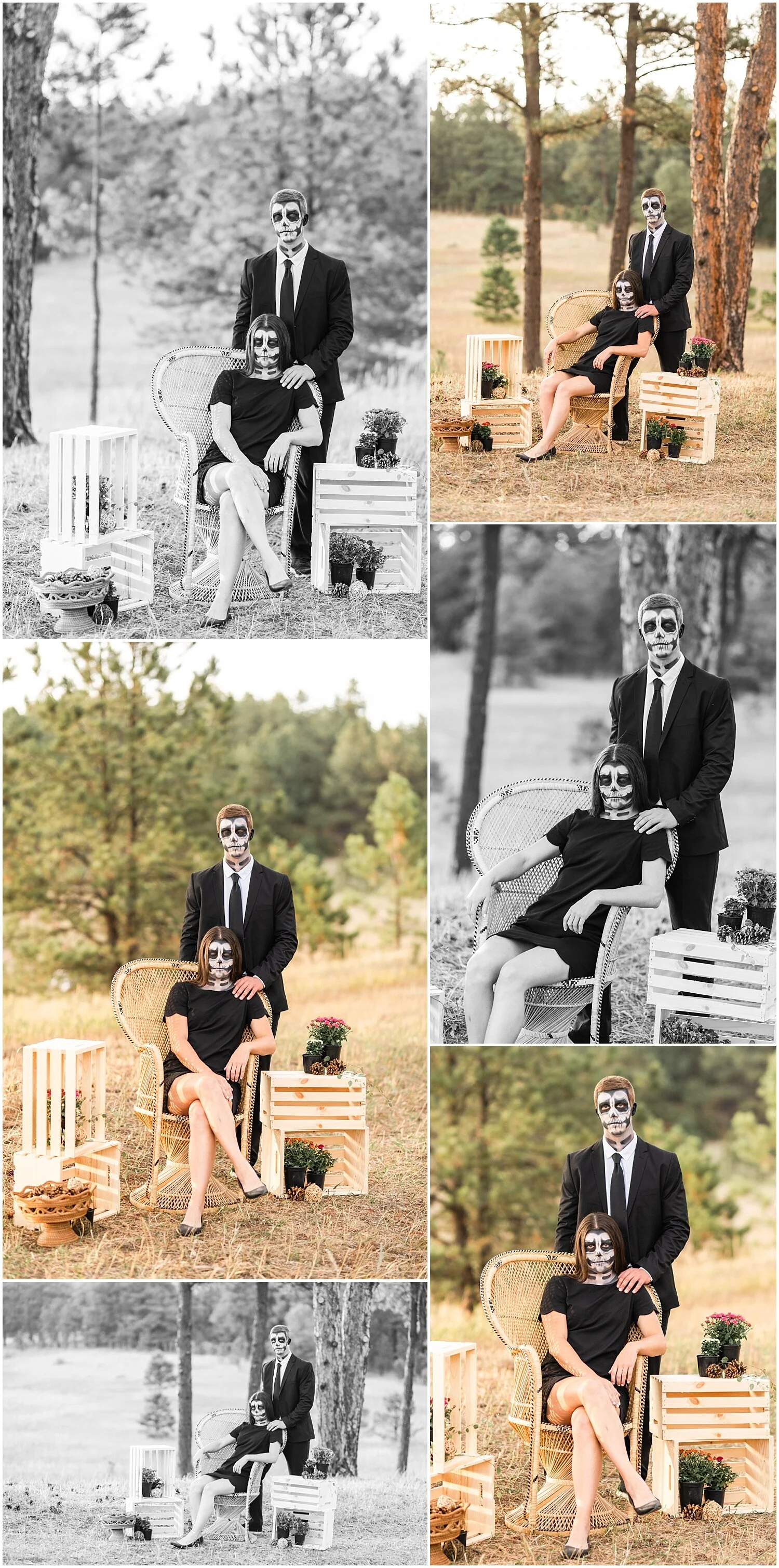 Spooky Halloween Couples Session in Elbert, Colorado — Colorado Wedding ...