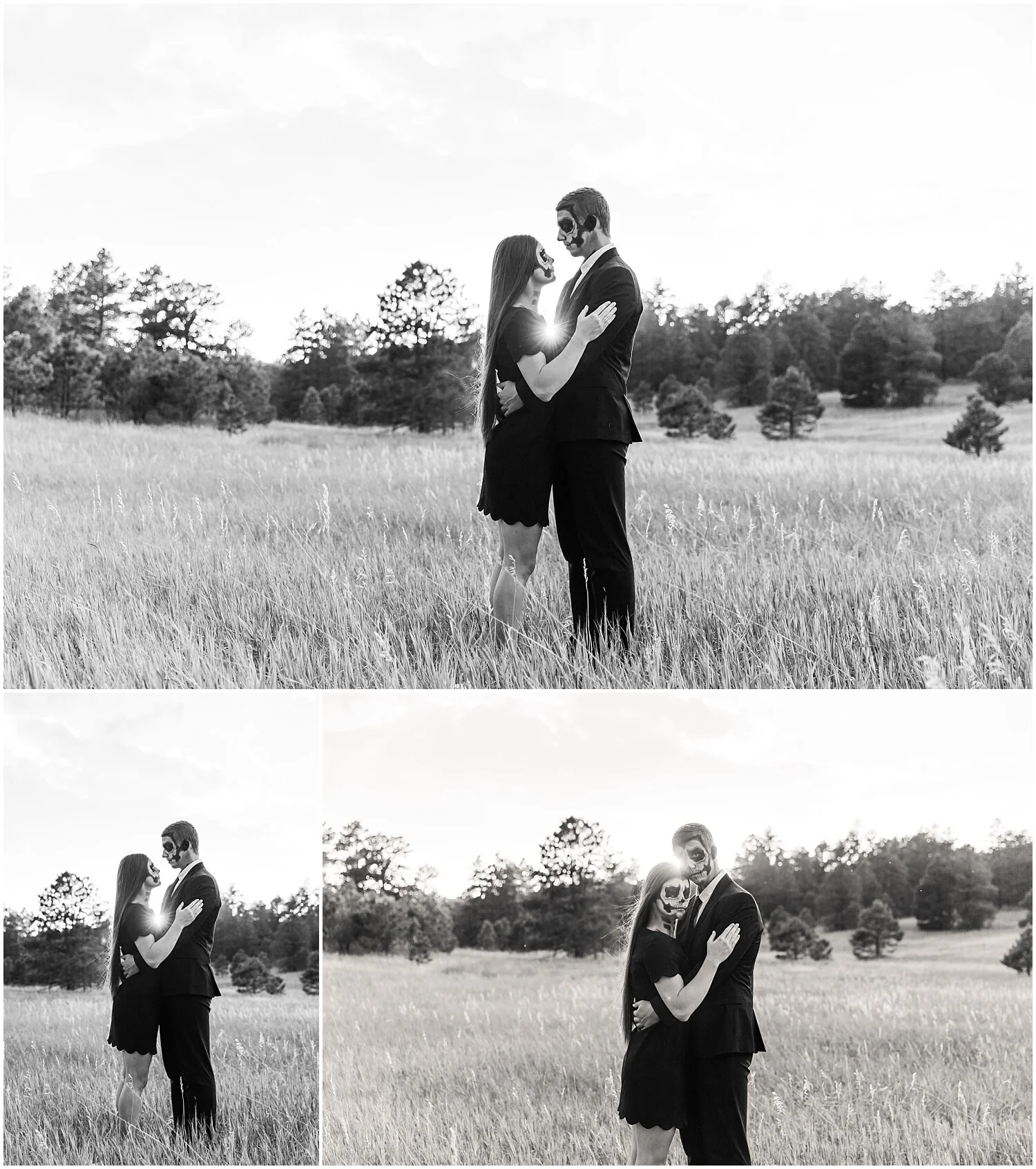 Spooky Halloween Couples Session in Elbert, Colorado — Colorado Wedding ...