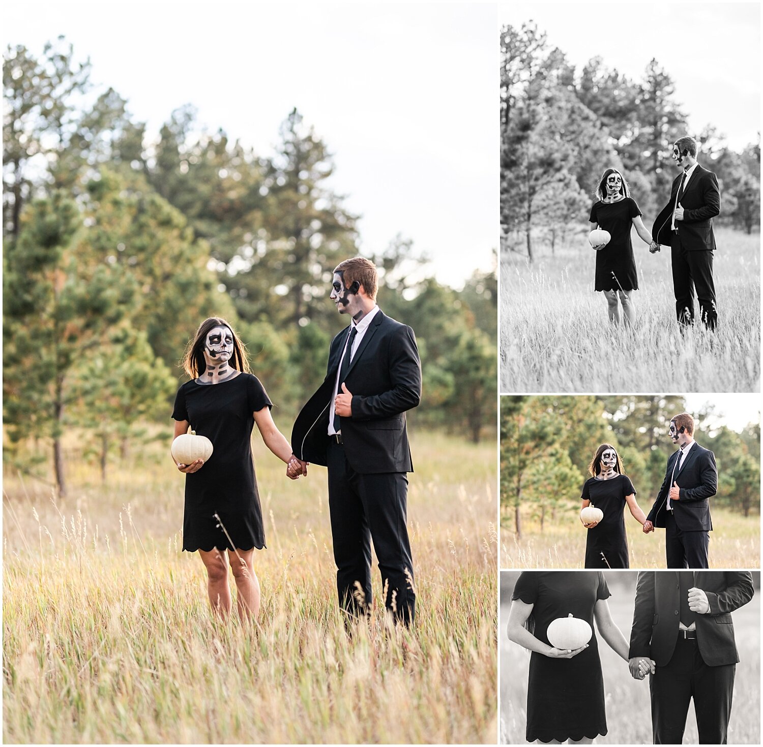 Spooky Halloween Couples Session in Elbert, Colorado — Colorado Wedding ...