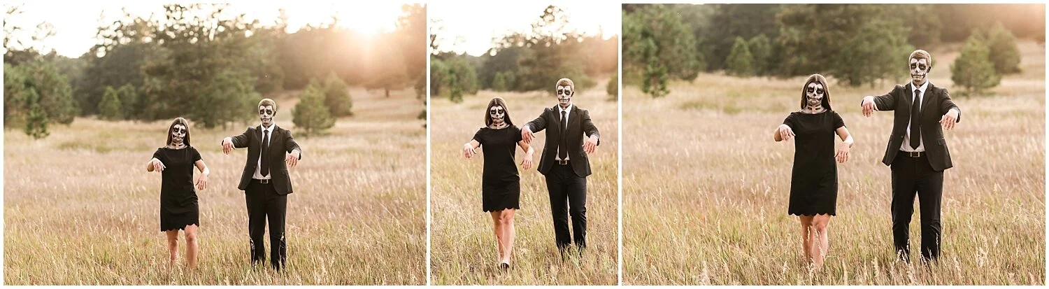 Spooky Halloween Couples Session in Elbert, Colorado — Colorado Wedding ...
