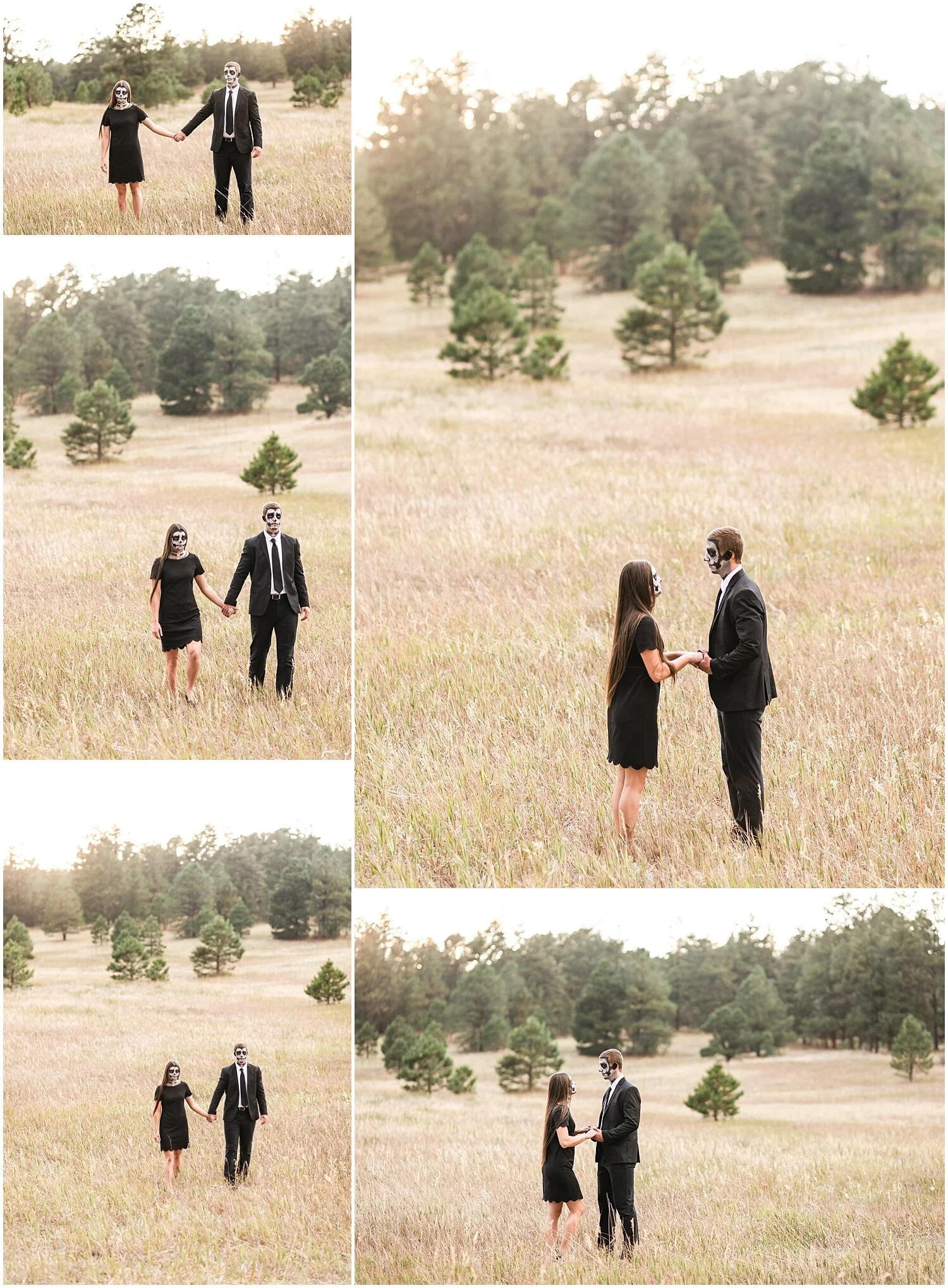 Spooky Halloween Couples Session in Elbert, Colorado — Colorado Wedding ...