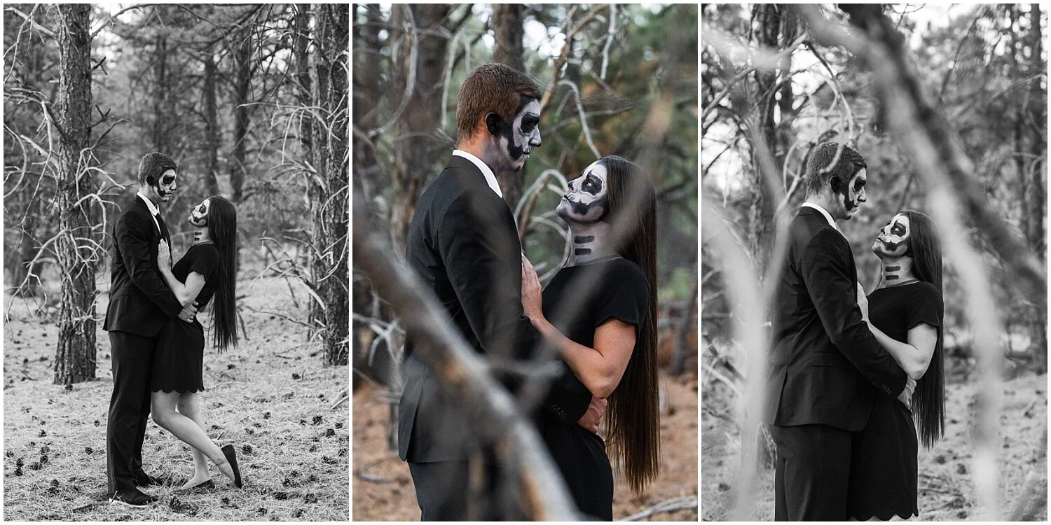 Spooky Halloween Couples Session in Elbert, Colorado — Colorado Wedding ...
