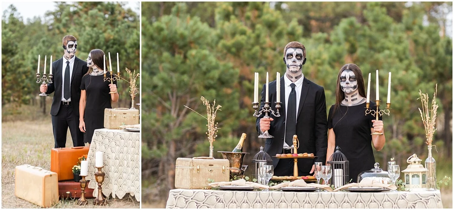 Spooky Halloween Couples Session in Elbert, Colorado — Colorado Wedding ...