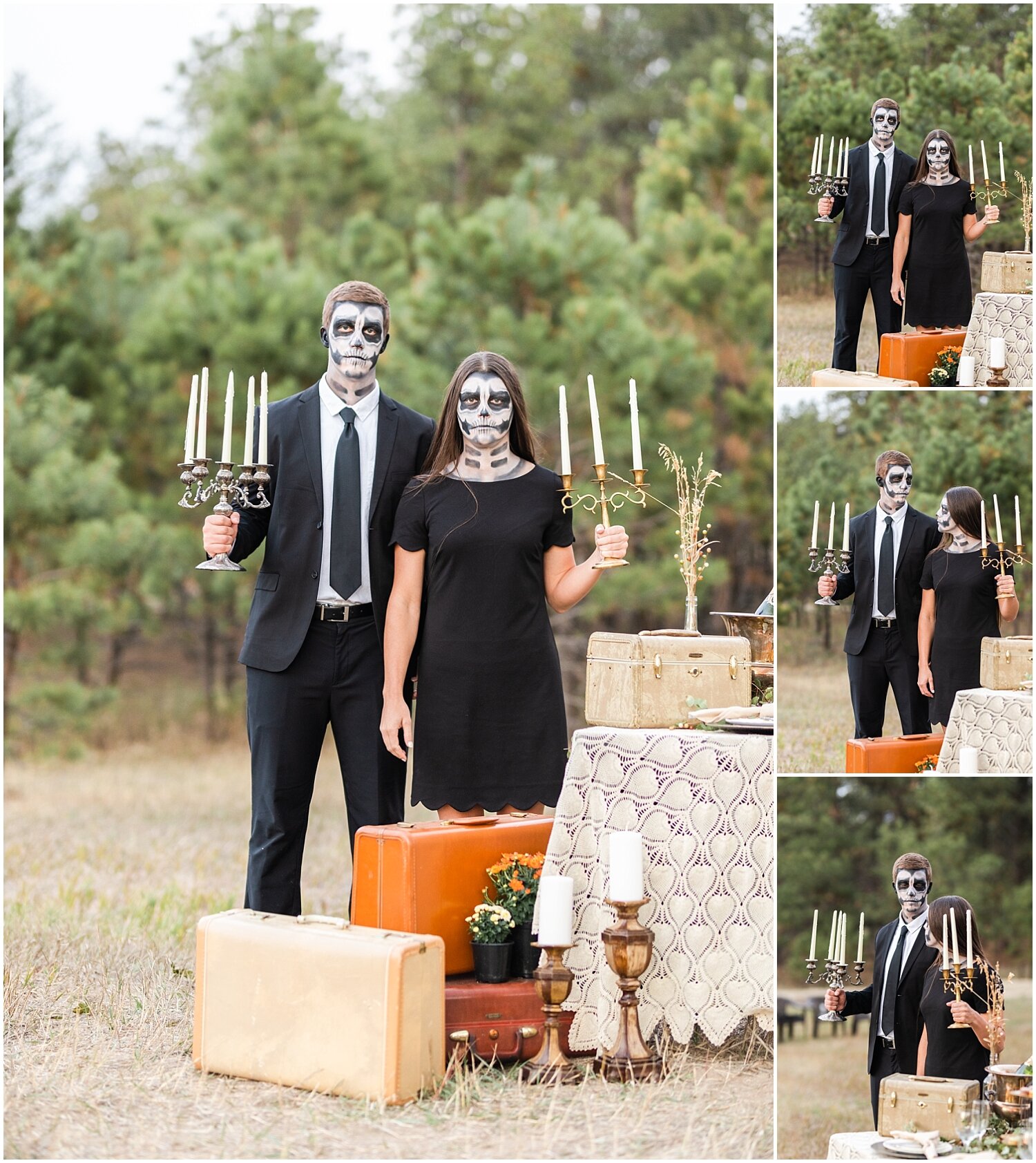 Spooky Halloween Couples Session in Elbert, Colorado — Colorado Wedding ...