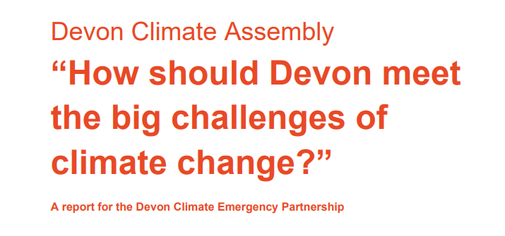 Devon Climate Assembly report — People Powered