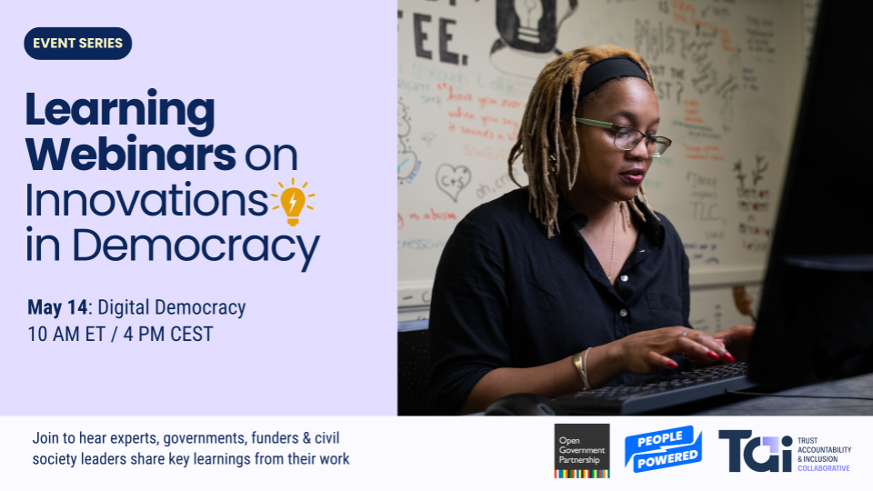 Learnings & innovations in digital democracy: Webinar highlights ...