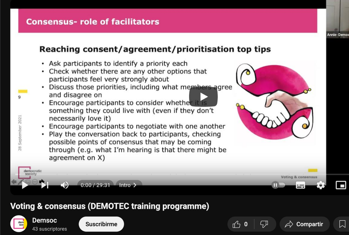 Voting and consensus (DEMOTEC training) — People Powered