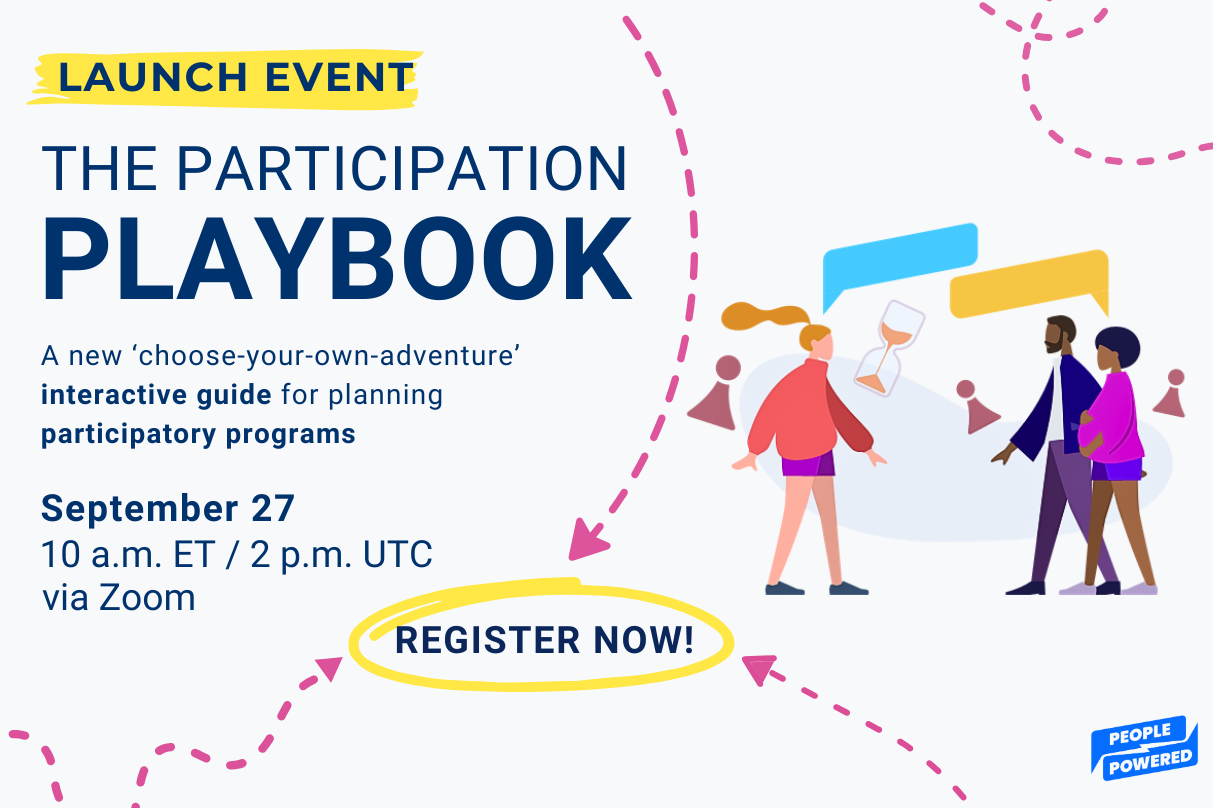 Launch Event: The Participation Playbook — People Powered