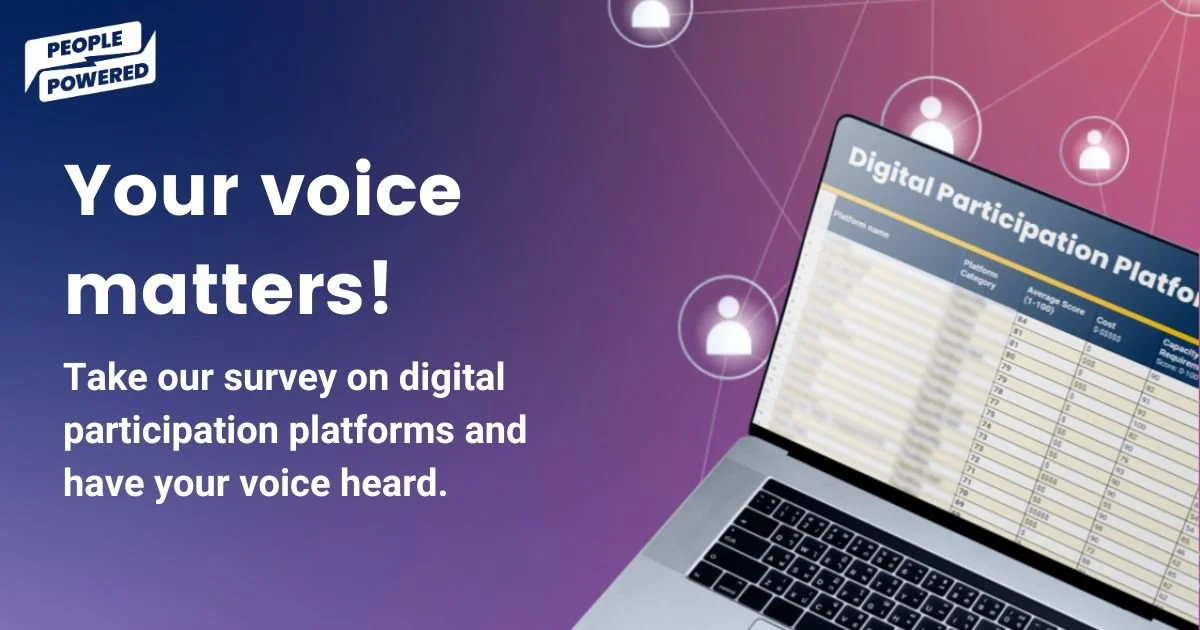 Your voice matters: Take our survey on digital participation tools ...