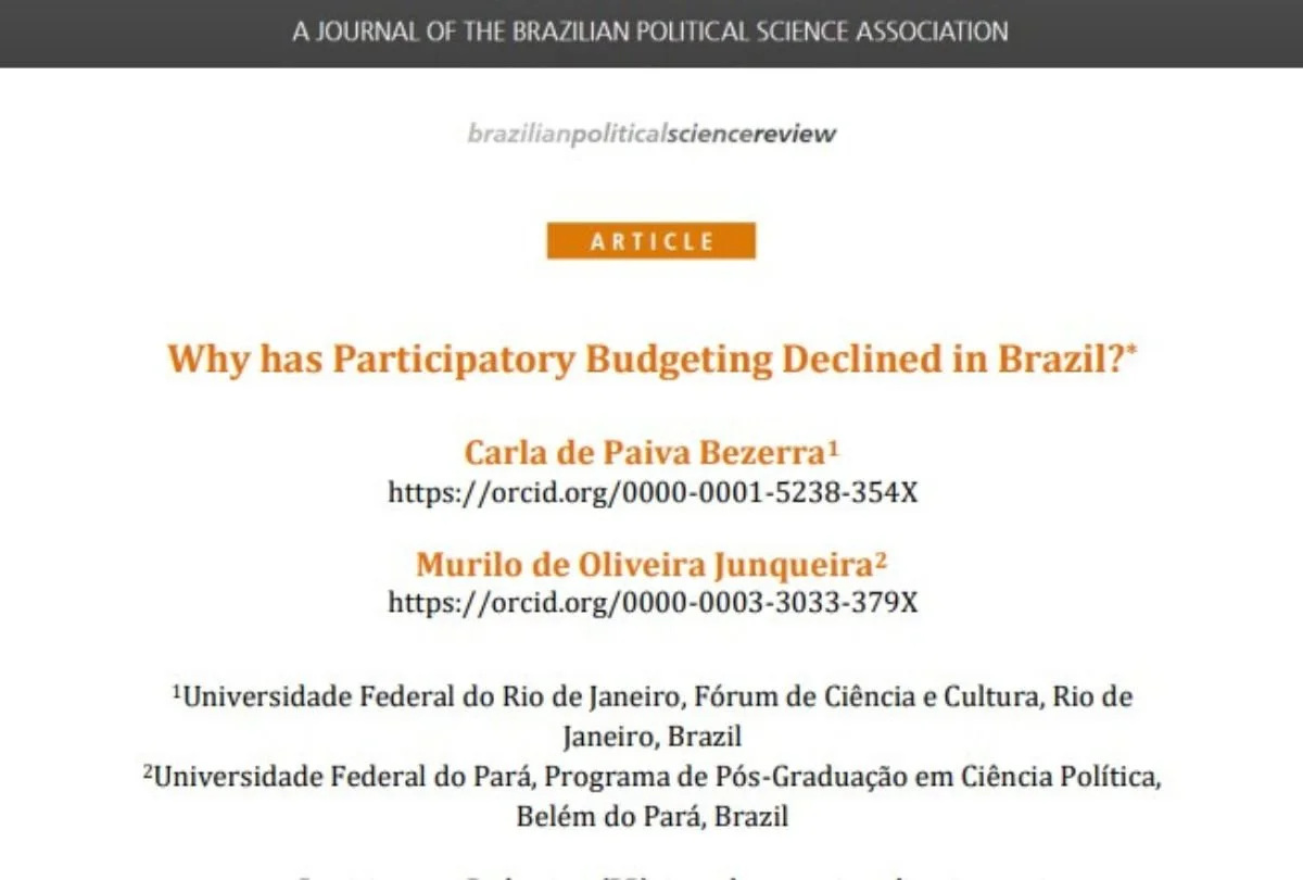 Why Has Participatory Budgeting Declined in Brazil? — People Powered