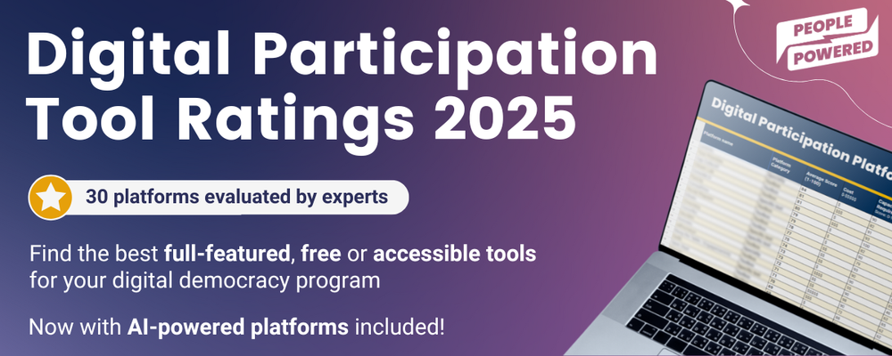 Digital Participation Tool Ratings — People Powered