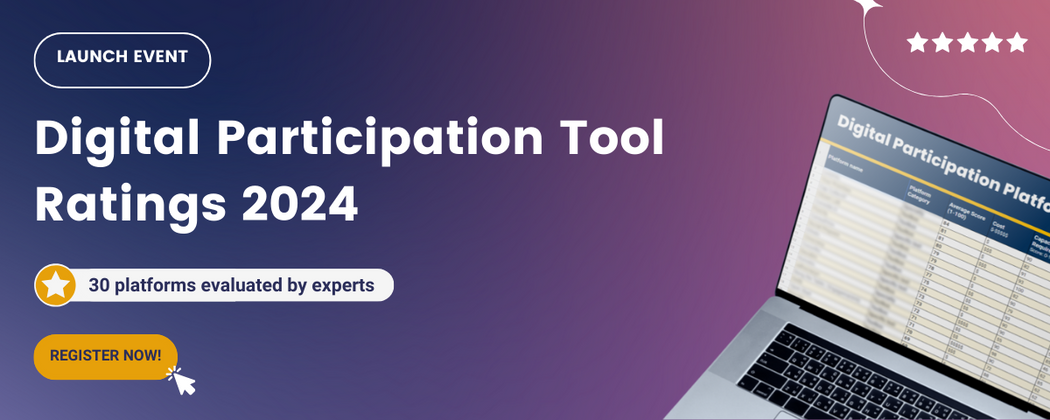 Launch of the Digital Participation Tools Ratings 2024 — People Powered