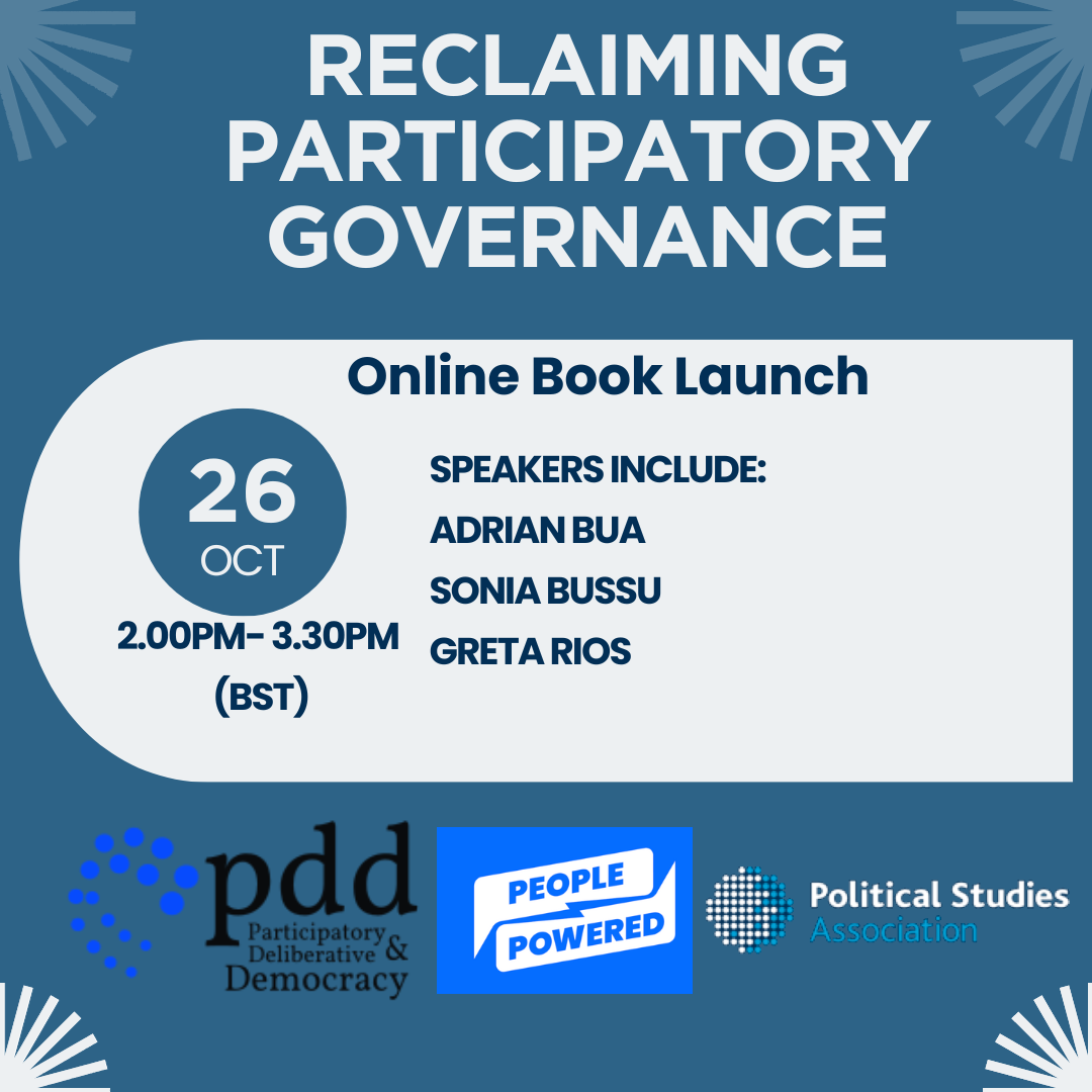Online Book Launch: Reclaiming Participatory Governance — People Powered