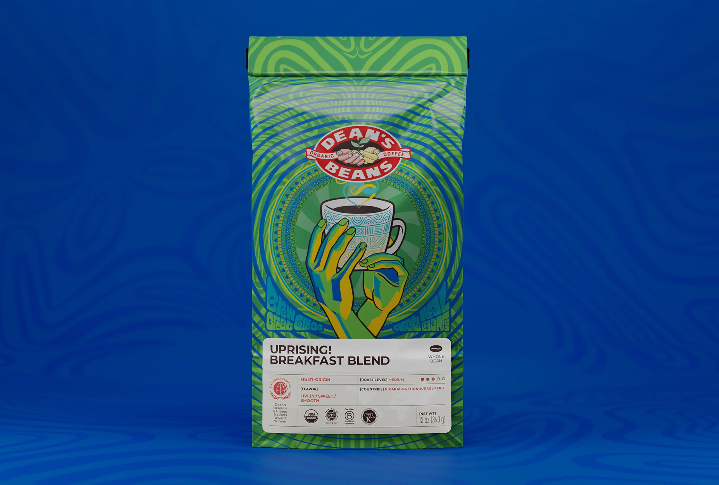 Dean's Beans Organic Coffee Company — DESIGN IN COFFEE.