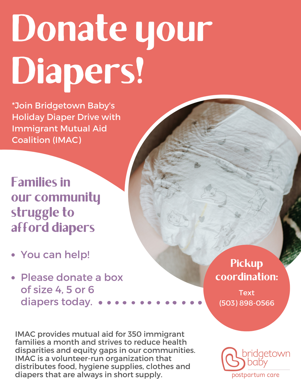Make a Gift to the Holiday Diaper Drive