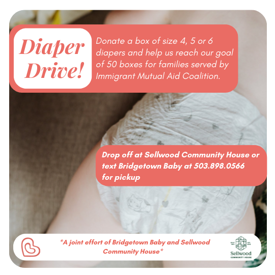 Drop Your Diapers at Sellwood Community House