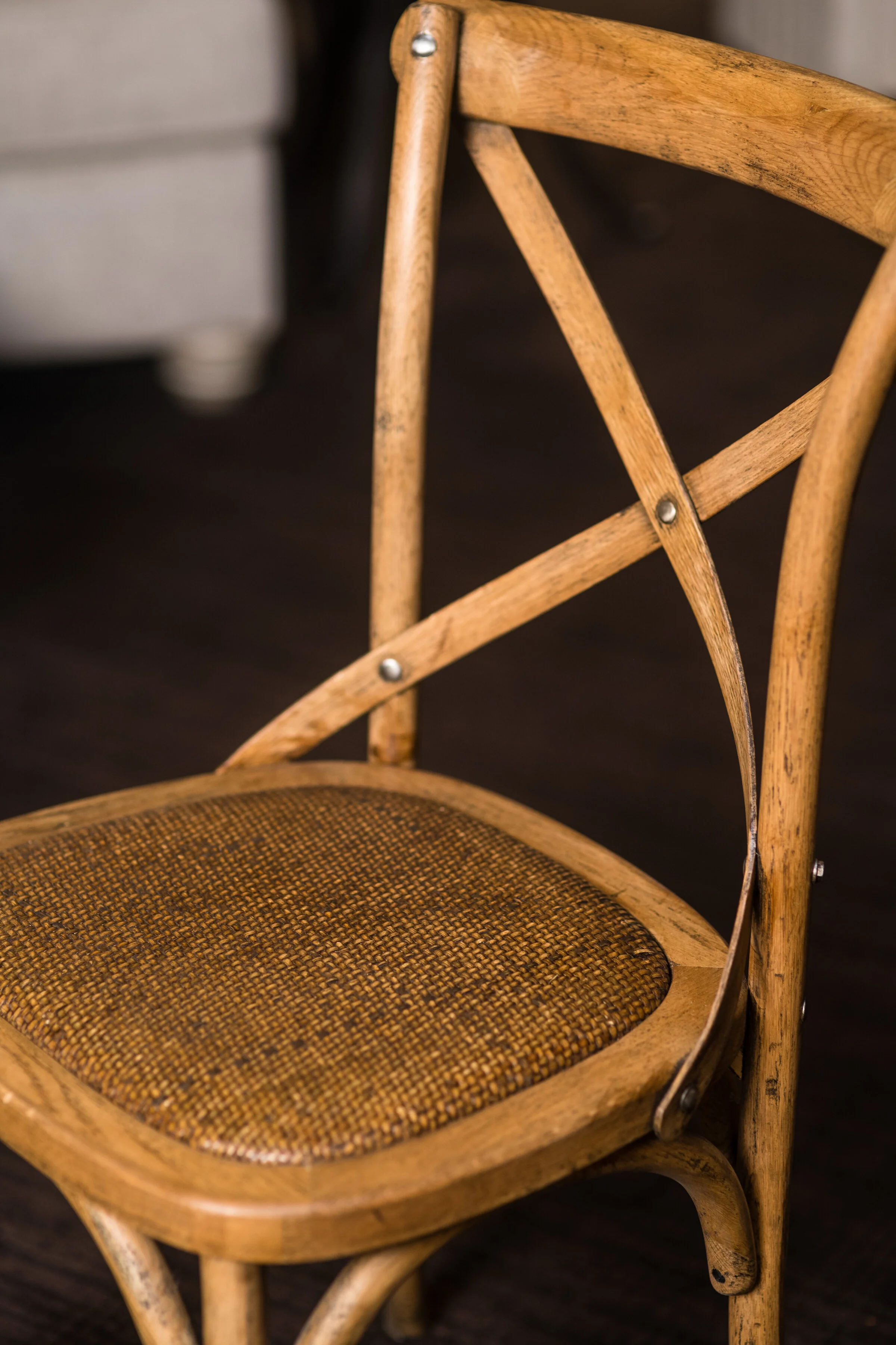 Vintage Slatted Chair — Smucker Village