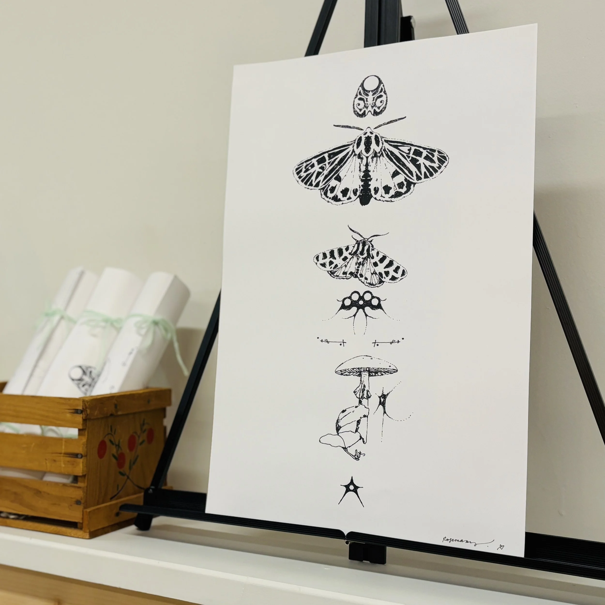 tiger moth poster — rosemary santoro