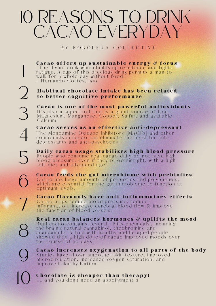 10 benefits of drinking cacao daily — Kokoleka Collective