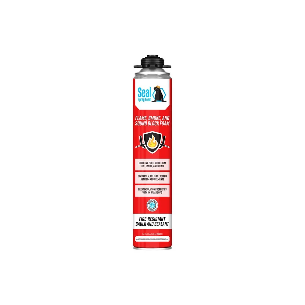 Flame, Smoke, and Sound Block Foam — Seal Spray Foam