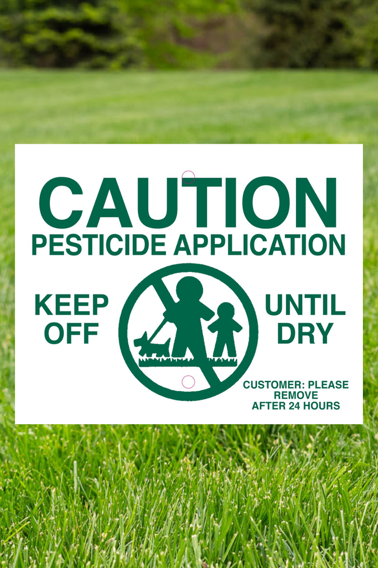 Lawn Treatment Application Stakes & Signs — Great Lakes Marking Products