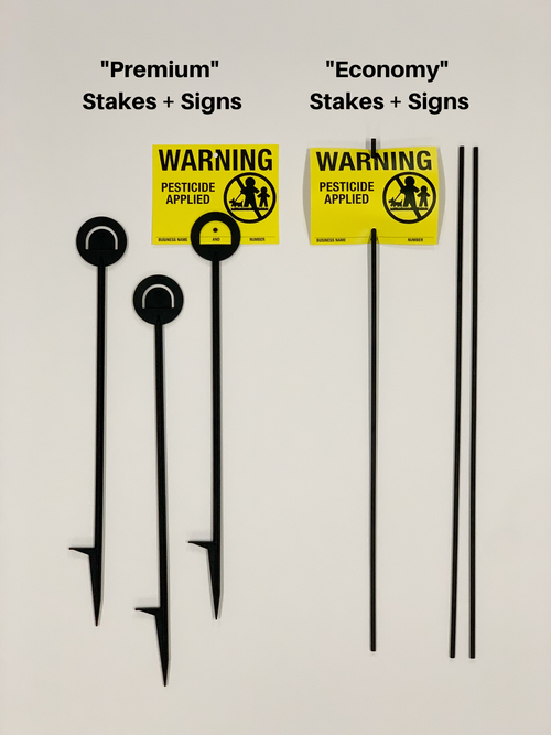 Lawn Treatment Application Stakes & Signs — Great Lakes Marking Products