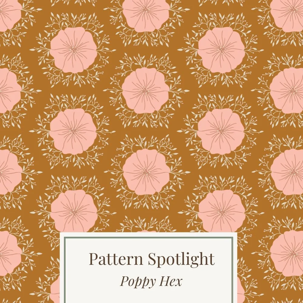 Pattern Spotlight: Poppy Hex — Sarah Clark - Surface Pattern Designer ...