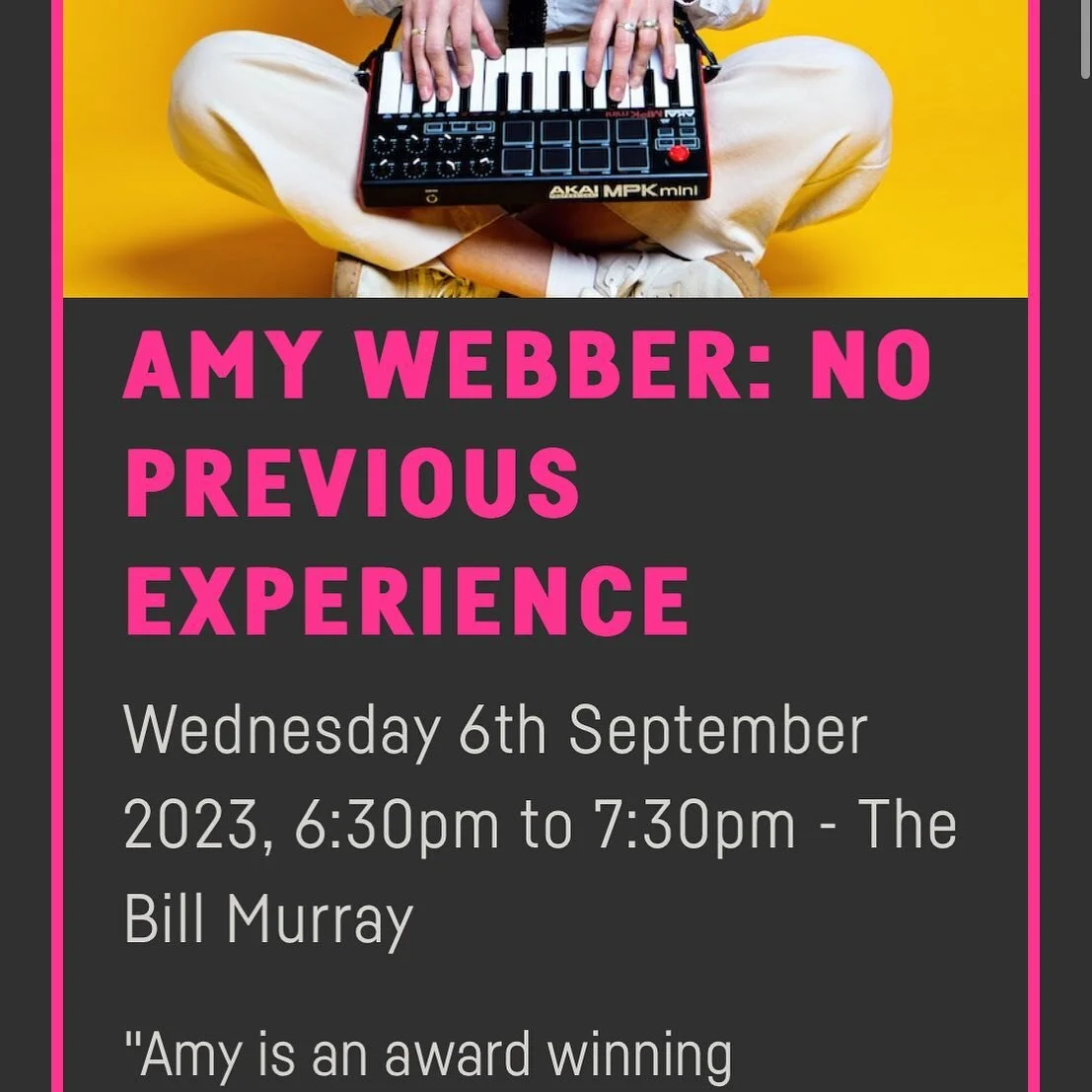 Comedian — Amy Webber