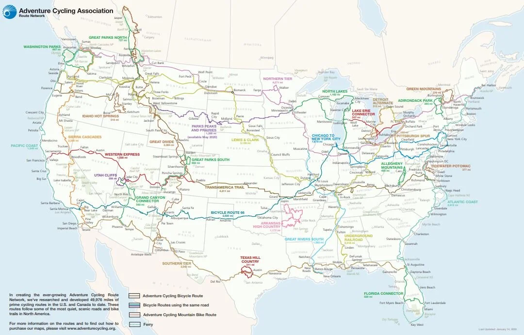 > ACA route maps — USA Adventure Seeker