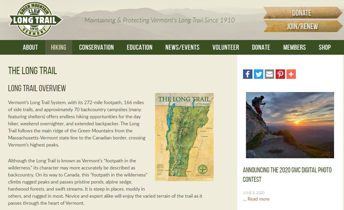 > Long Trail — USA Adventure Seeker
