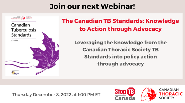 The Canadian TB Standards: Knowledge to Action through Advocacy — Stop ...