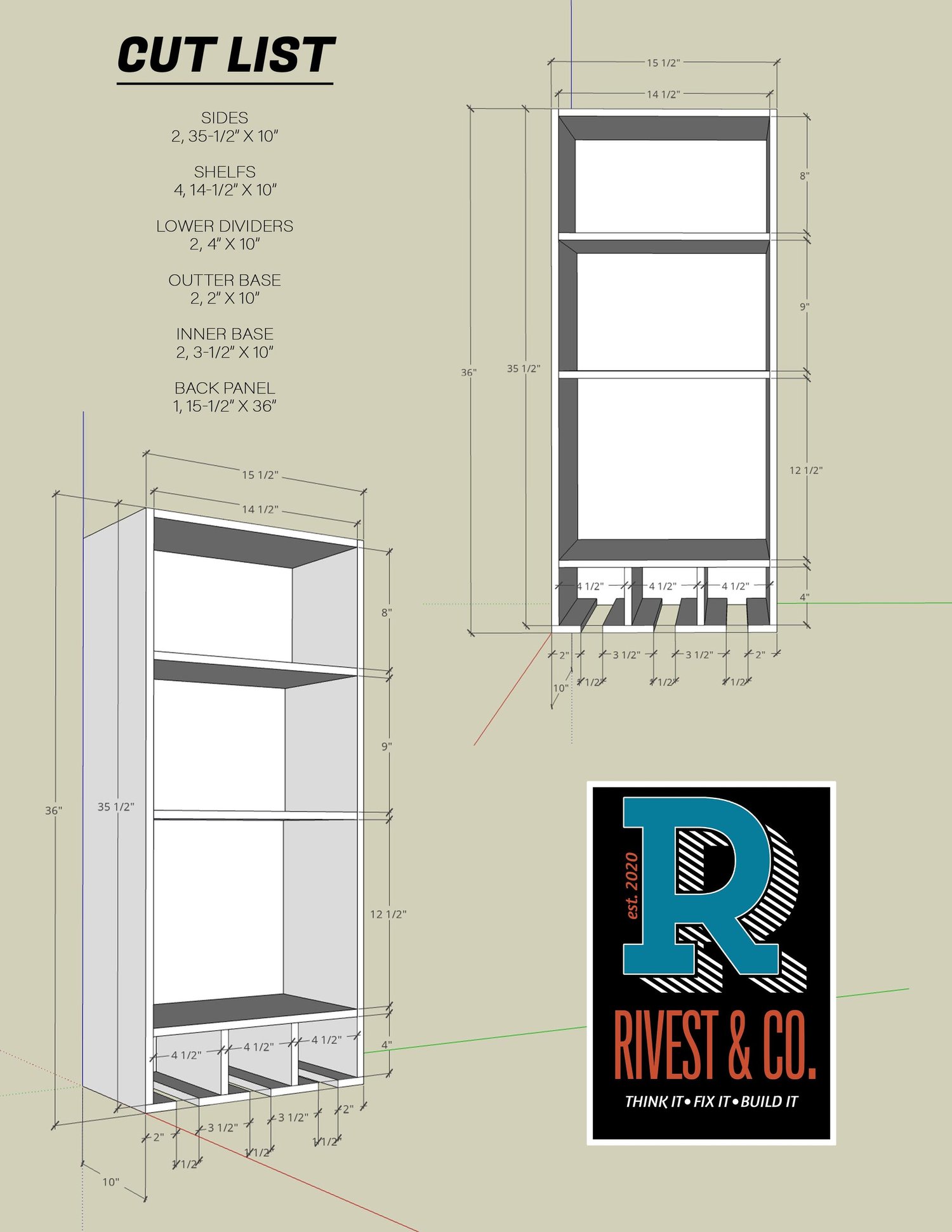 DIY Cordless Power Tool Storage Cabinet — Right Coast Creative