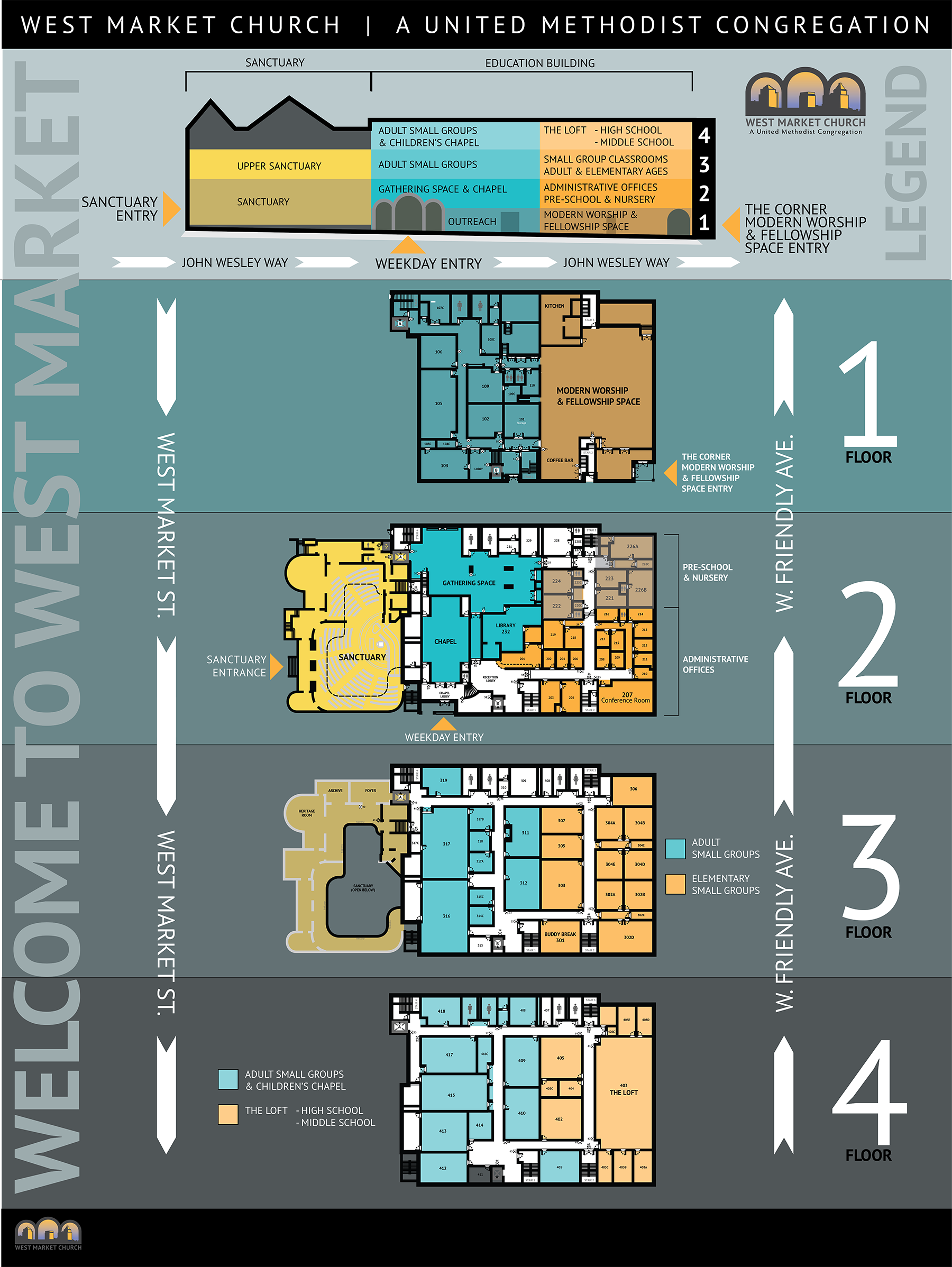 Church Map — West Market Church West Market Street UMC
