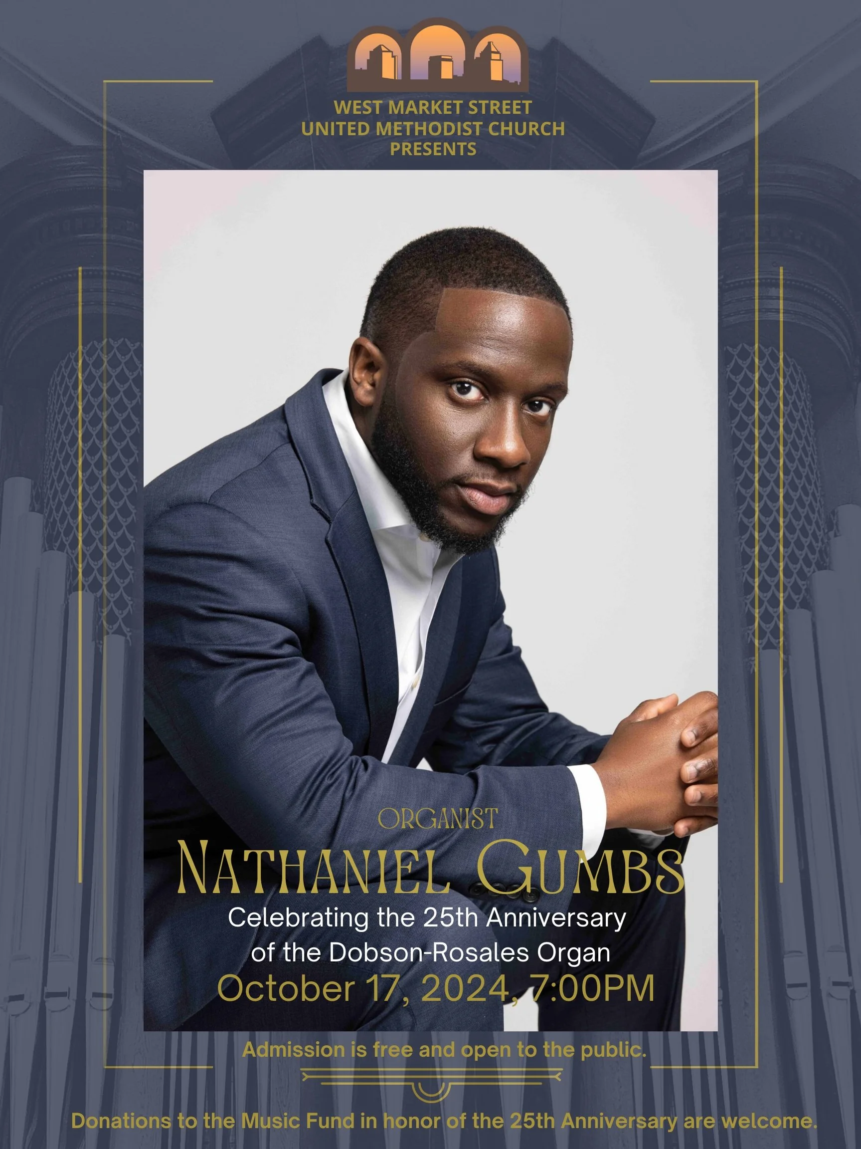 Organist Nathanial GuMBs in Concert - 25th Anniversary of the Dobson ...