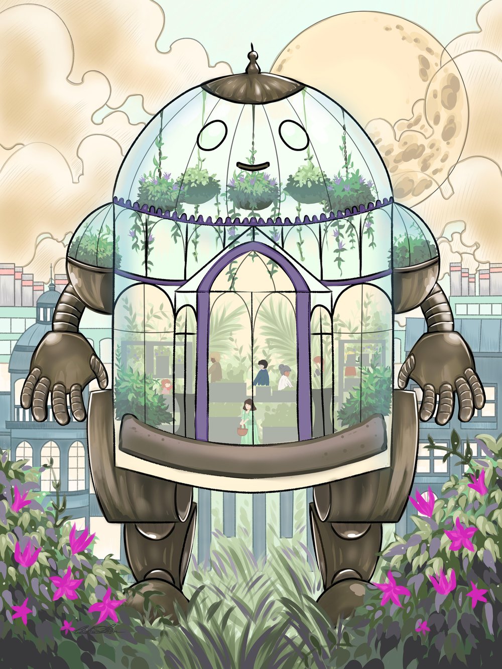 Nature Vs Technology Art