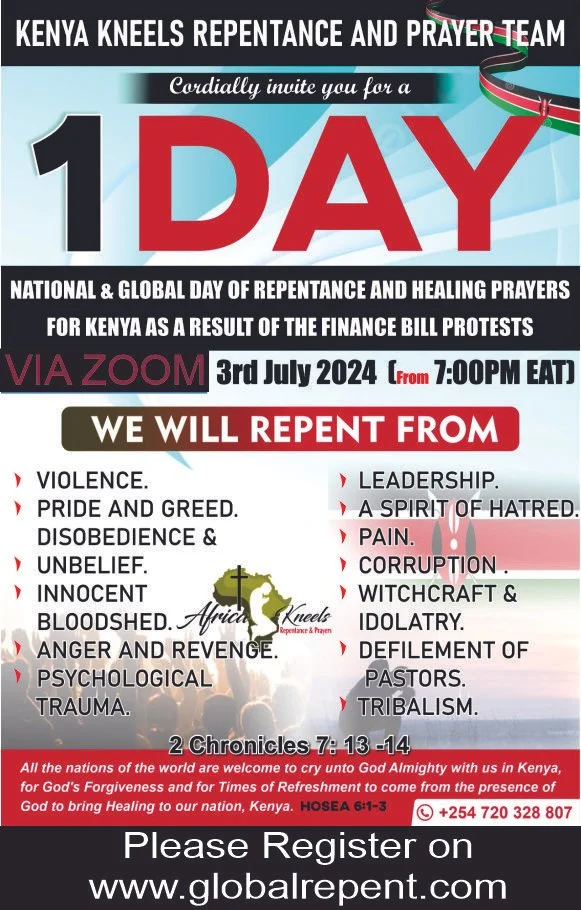Global Day of Repentance - Kenya - July 3rd 2024 — Global Day of Repentance