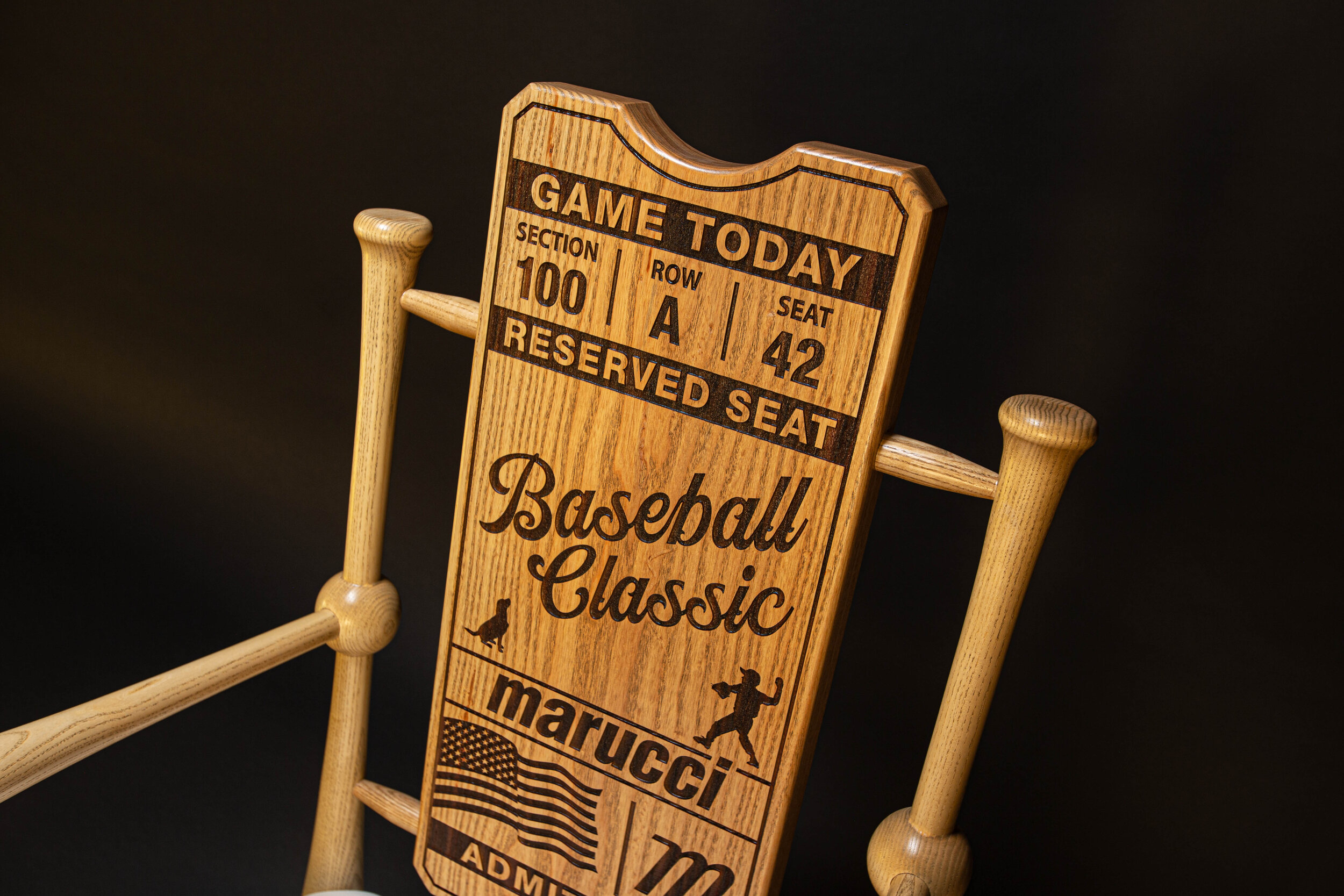 Baseball Rocking Chairs by Supple Rockers