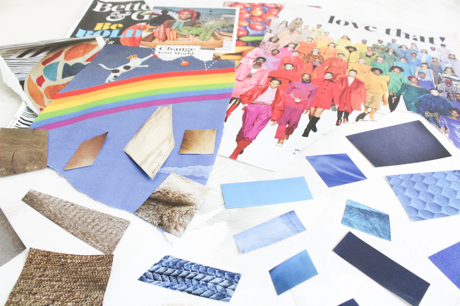 SHOFAR COLLAGE WITH MAGAZINE CLIPPINGS — Make It Jewish