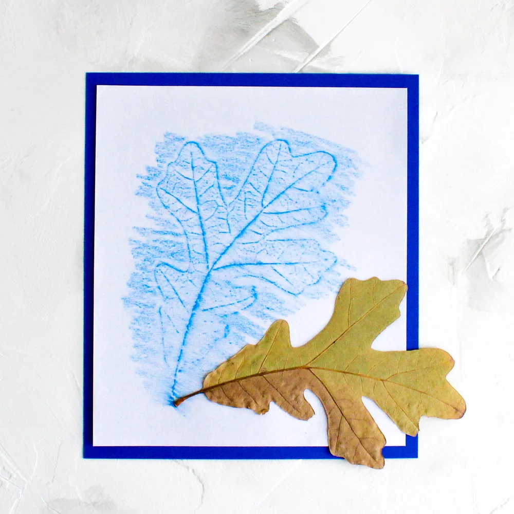 LEAF RUBBINGS — Make It Jewish