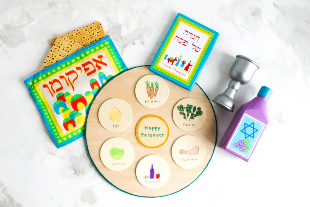 WOOD SEDER PLATE — Make It Jewish