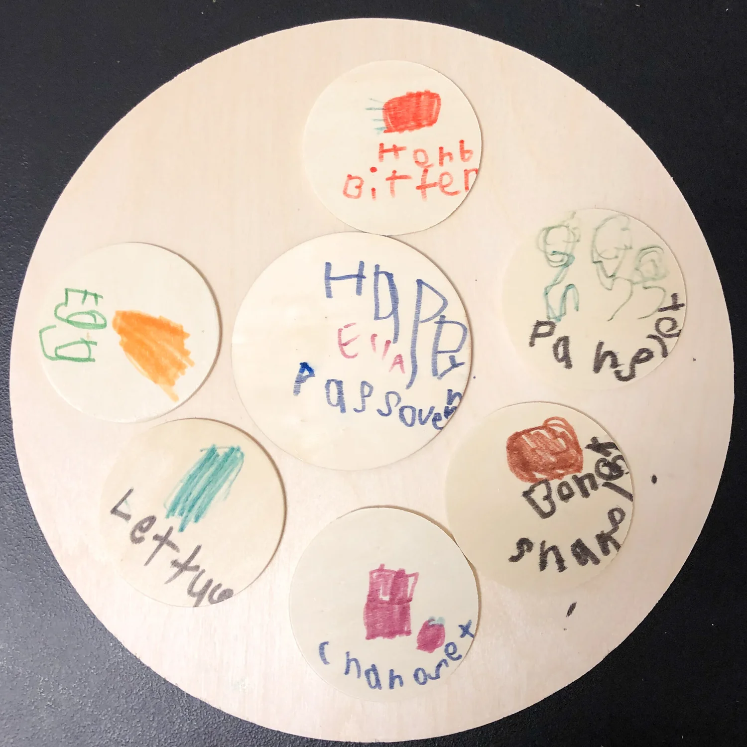 WOOD SEDER PLATE — Make It Jewish