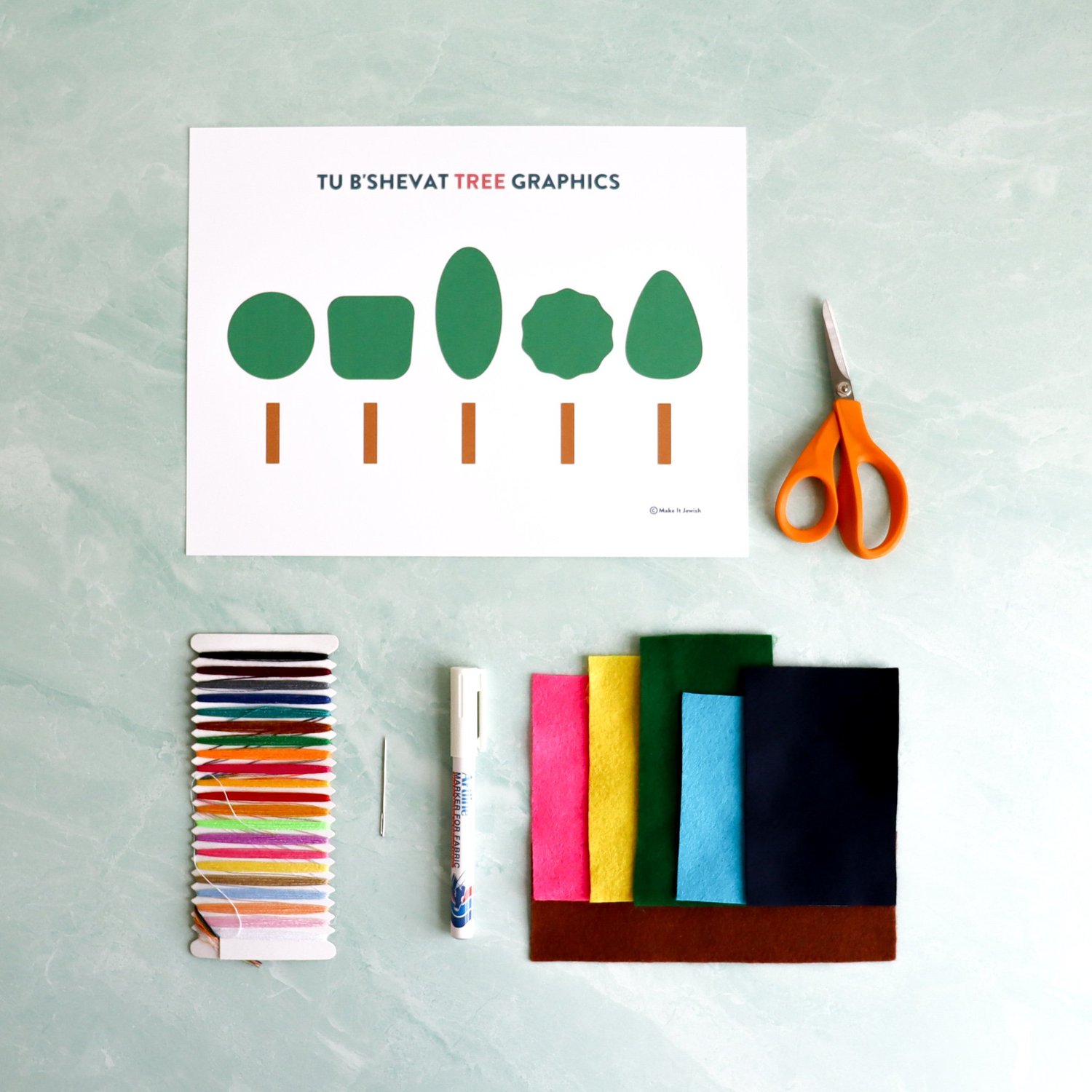 WHIMSICAL FELT TREES — Make It Jewish