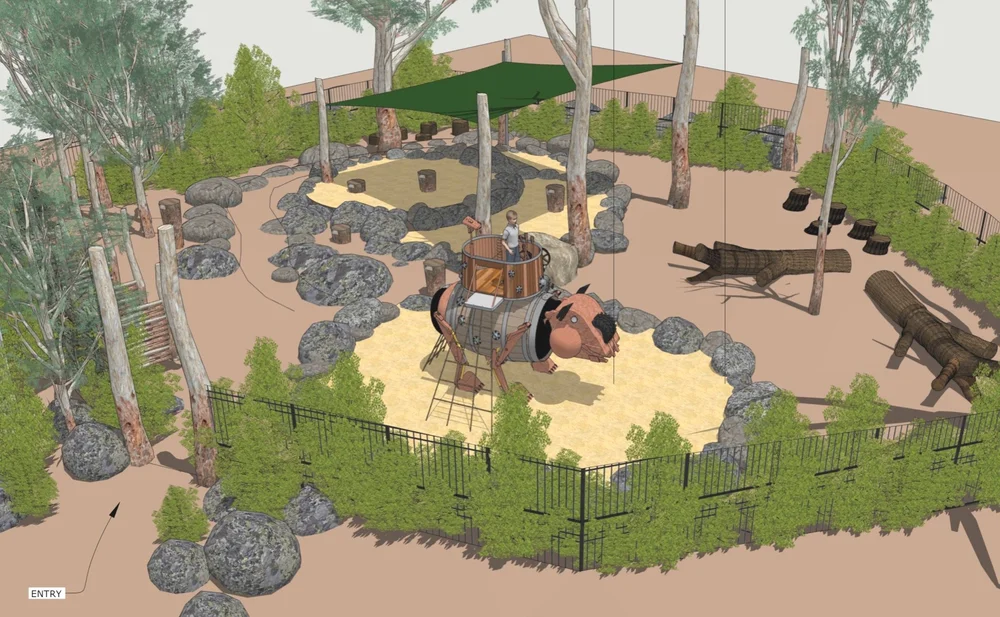 Wombalana – Megafauna themed Adventure Playground — Stephen Mushin Design